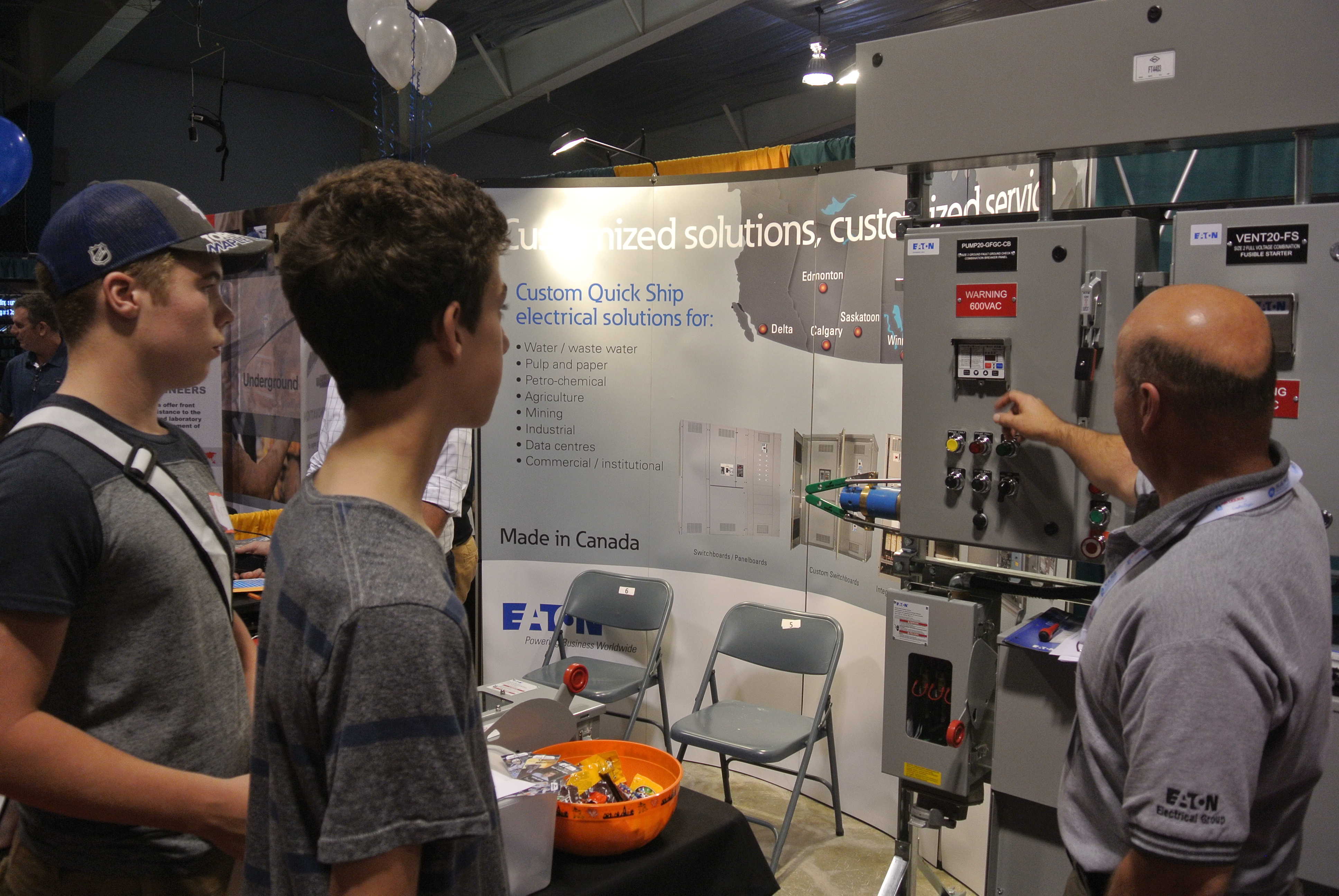 Photo: Students explore careers at North American Mining Expo - Rainbow ...