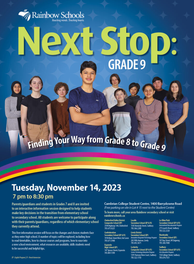 Next Stop: Grade 9 - Rainbow District School Board