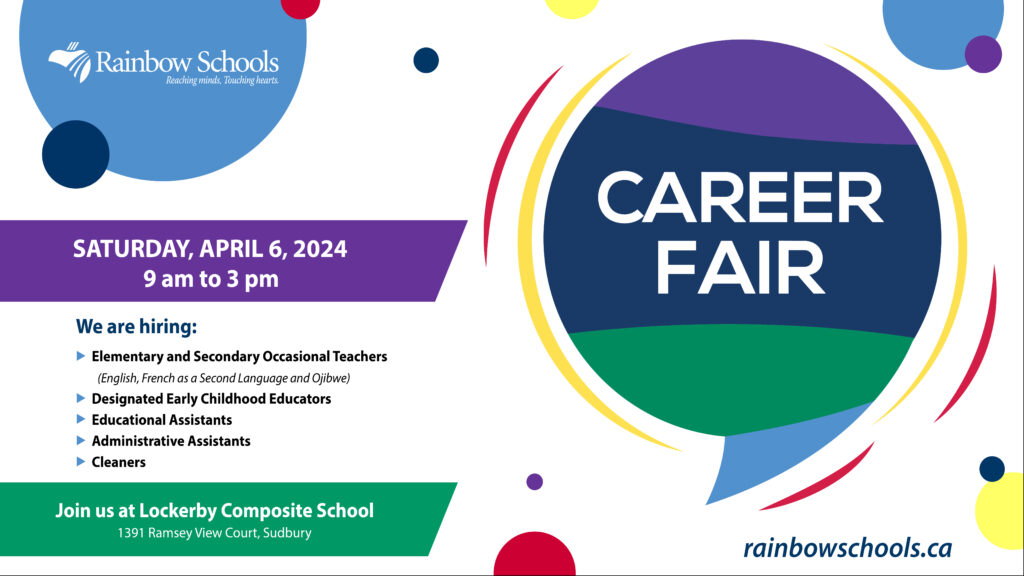 Career Fair | 9 am to 3 pm - Rainbow District School Board