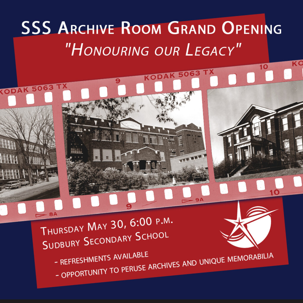 Community invited to celebrate the Sudbury Secondary Archives on May 30th - Rainbow District ...