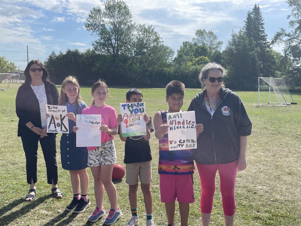 Aundeck Omni Kaning donates Gaga Ball pits to Little Current Public ...