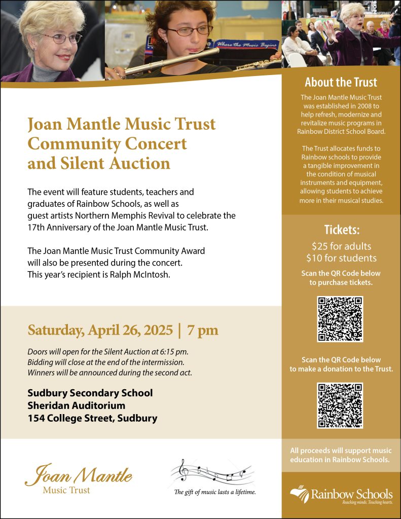 JMMT Community Concert - Rainbow District School Board